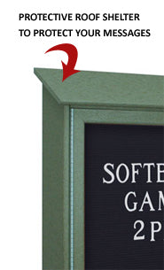 Free Standing 60 x 24 Outdoor Letter Board Message Center 2 Doors ...