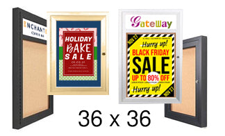 Secure & Weather-Resistant: Explore 36x36 Outdoor Poster Display Cases ...