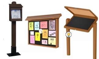 Secure & Weather-Resistant Outdoor Enclosed Public Notice Message ...