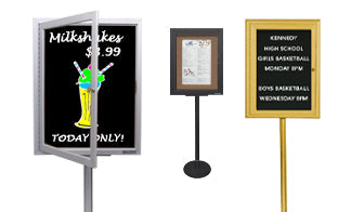 Weather-Resistant Outdoor Display Case Floor Stands – OutdoorDisplayCases