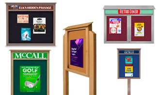 Customizable & Durable: Outdoor Cork Board Message Centers ...