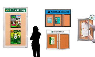 All Weather Outdoor Enclosed Bulletin Boards - Wall and Free-Standing ...