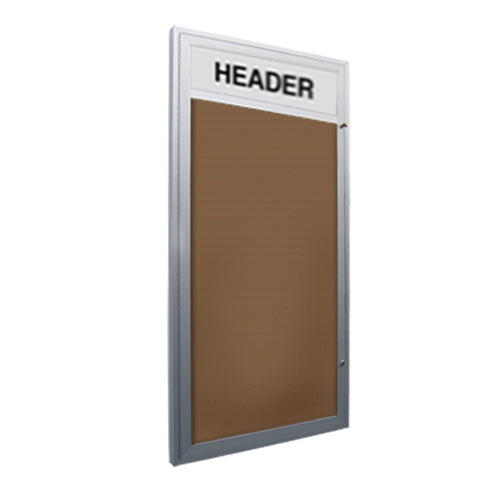 24x48 Large Outdoor Poster Cases with Header (Single Door ...