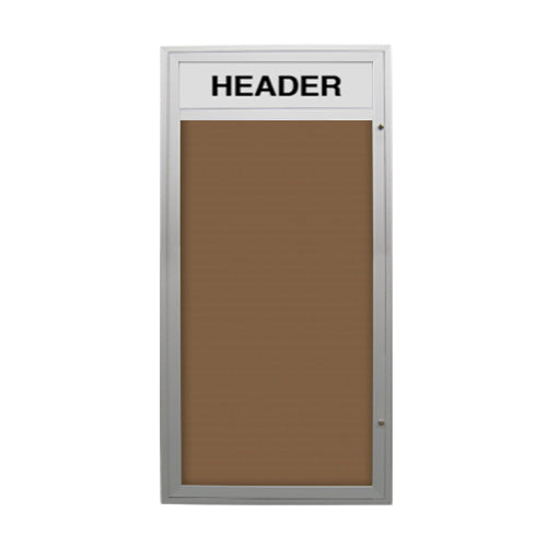 36x96 Large Outdoor Poster Cases with Header (Single Door ...