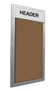 48x72 Large Outdoor Poster Cases with Header (Single Door ...