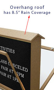 Double Sided 48x24 Free Standing Message Center with Letter Board - Eco ...