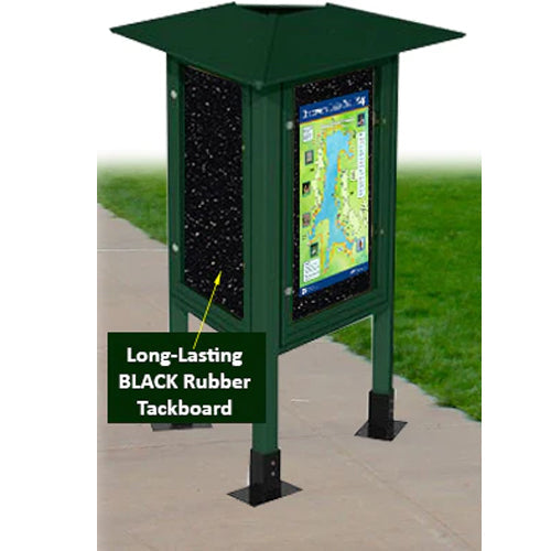 Eco-Design 28x42 Three Sided Kiosk Information Center Free Standing ...