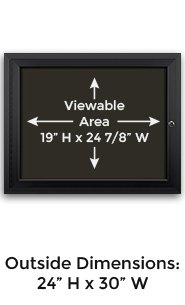 11x17 Magnetic Enclosed Outdoor Menu Display Case 11x17 Portrait Menu ...
