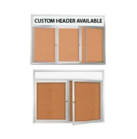 Outdoor Poster Display Cases 2-3 Doors + Radius Edge Cabinet Corners ...