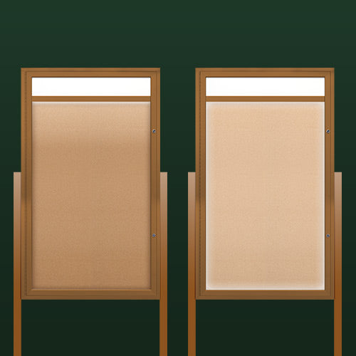 Extra Large Outdoor Enclosed Radius Edge Bulletin Board Display Cases ...