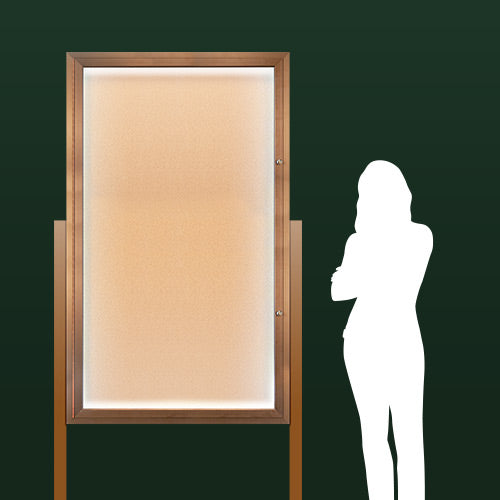 Extra Large Outdoor Enclosed Bulletin Board Display Cases | Free ...