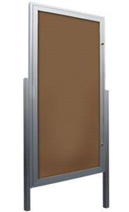 Extra Large Outdoor Enclosed Poster Swing Cases with Leg Posts (Single ...