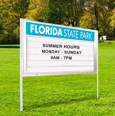 Two-Sided 48x48 Free-Standing Reader Boards | Eye-Catching Messaging ...