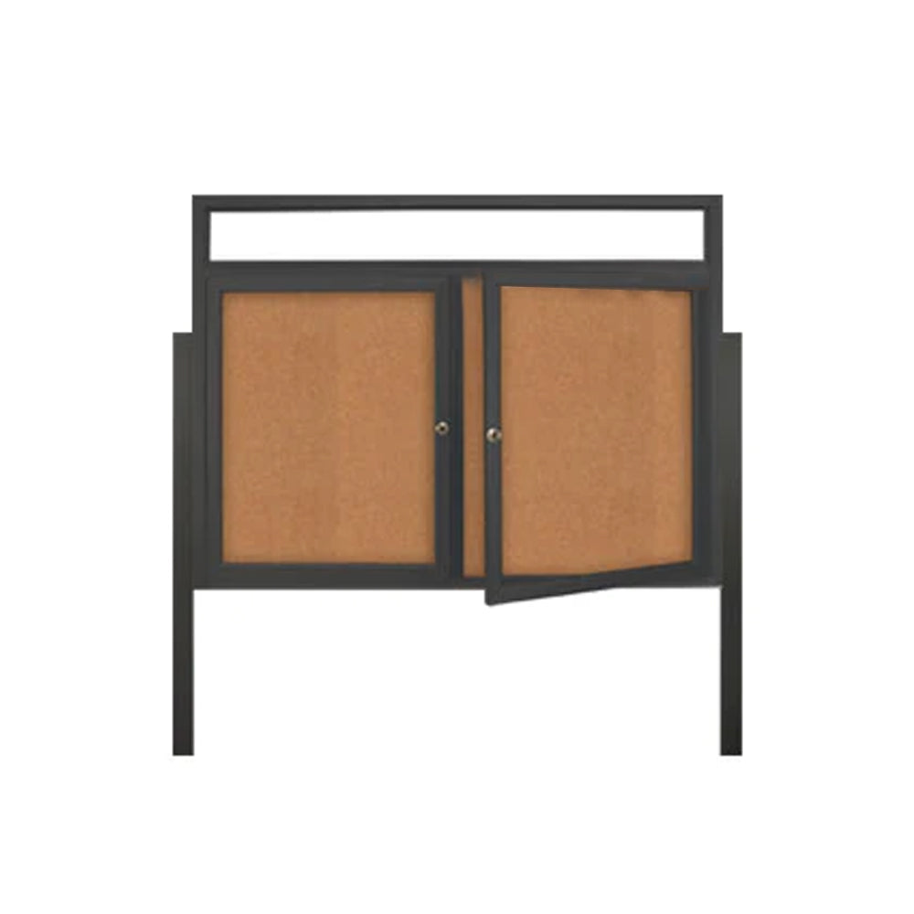 Radius Edge Standing Outdoor Poster Display Cases 2-3 Door SHIPS FREE ...
