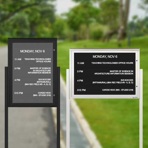 Extreme WeatherPlus™ Outdoor Letter Board Display Case Metal Cabinet ...