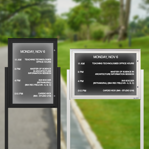 Extreme WeatherPlus™ LED-Lit Outdoor Letter Board Display Stand ...