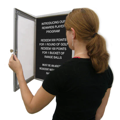 Extreme WeatherPlus™ Outdoor Letter Board Display Stand + Radius Edge ...