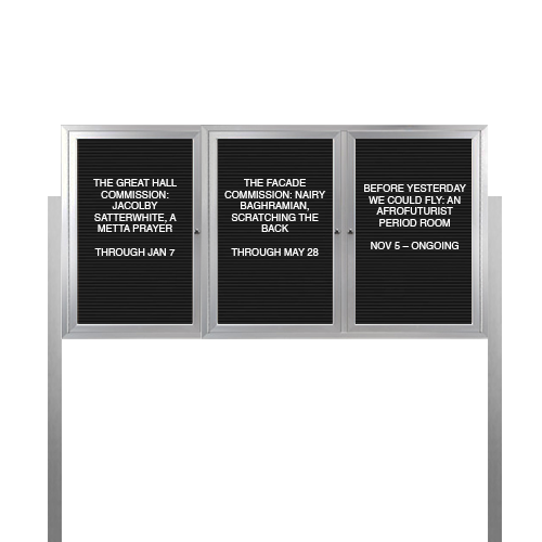 Extreme WeatherPlus™ 2-3 Door Radius Edge Letter Board Display Stand ...