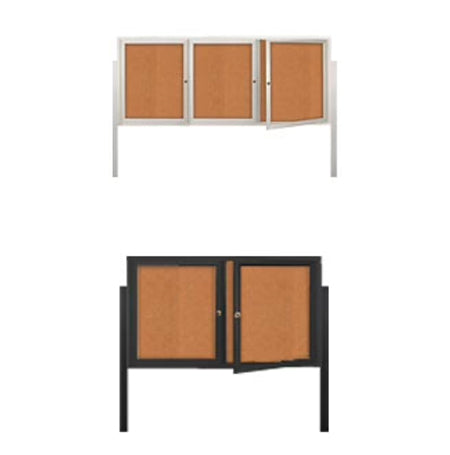 Standing Outdoor Enclosed Poster Display Cases 2-3 Doors SHIPS FREE ...