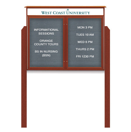 40x40 Standing Enclosed Outdoor Message Center Letter Boards with ...
