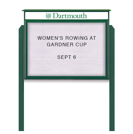 30x40 Outdoor Letter Board Message Center with Header and Posts - 1 ...