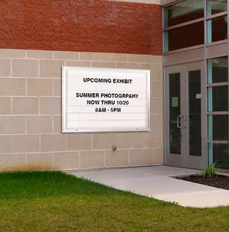 Wall Mount Enclosed Value Line Outdoor Reader Board 72x48 - 5 Finishes ...