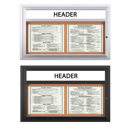 Outdoor Restaurant Displays with Header and Lights | For 11x14 Menus ...