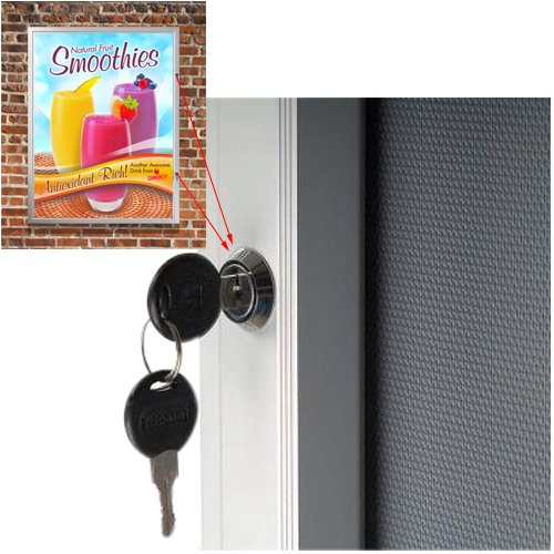 Weatherproof Outdoor Poster Display Frame 36 x 48 | XL Locking Case ...