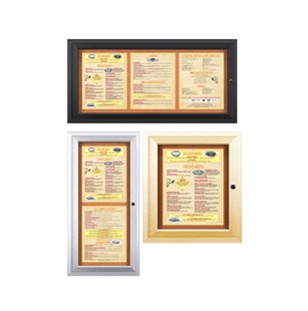 Enclosed Outdoor Menu Cases For 11x14 Menus | Wall Mounted Outdoor ...