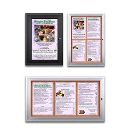 Outdoor Menu Cases For Portrait 11x17 Menu Size | Radius Edge Cabinet ...