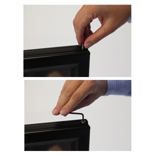 22” x 28” STREET-MASTER™ Wind Stand with Slide-In Frame and Fillable ...