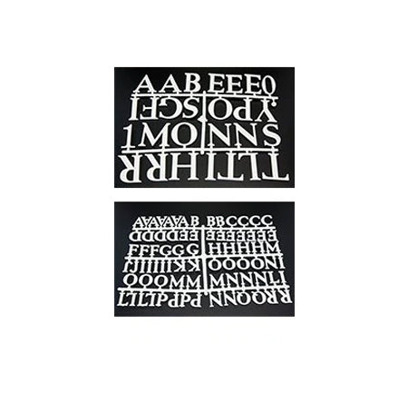Roman Changeable Letter Sets | White Plastic Letters - Displays4Sale ...