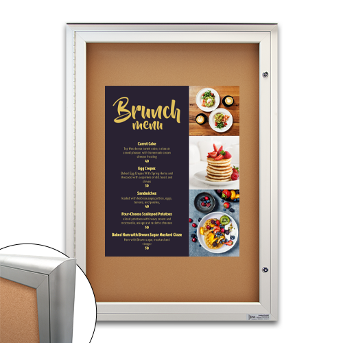 Weather Plus Radius Edge Outdoor Enclosed Bulletin Board Display Cases ...