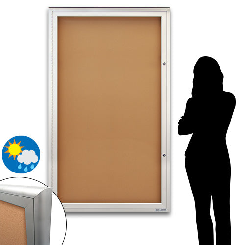 EXTREME WeatherPLUS™ Radius Edge Outdoor Bulletin Board Display Cases ...
