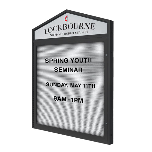 Cathedral Design Outdoor Letter Boards 4 Sizes with Free Shipping ...