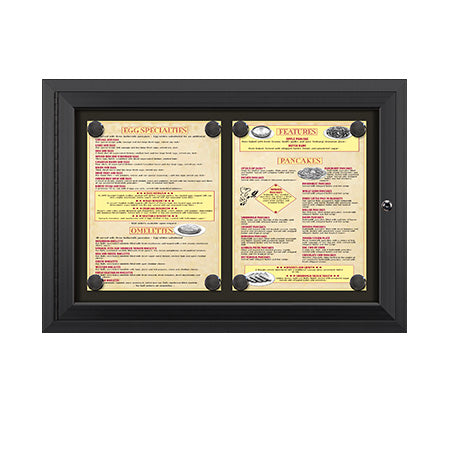 11x14 Magnetic Enclosed Outdoor Menu Display Case 11x14 Portrait Menu ...