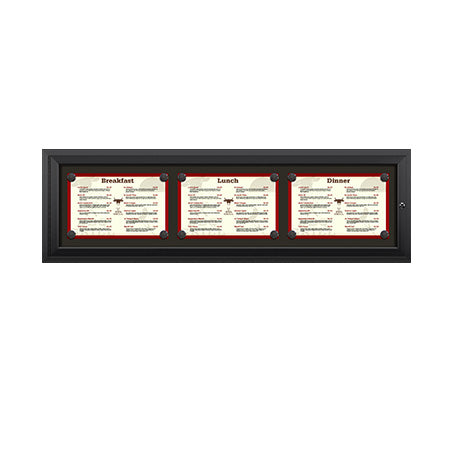 17x11 Magnetic Enclosed Outdoor Menu Display Case 17x11 Landscape Menu ...