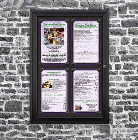 11x17 Magnetic Enclosed Outdoor Menu Display Case 11x17 Portrait Menu ...