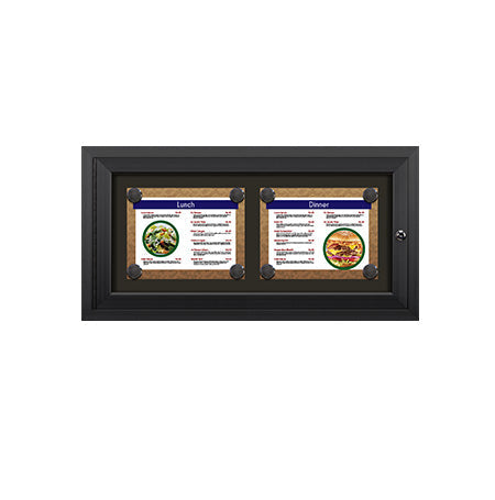 11x85 Magnetic Enclosed Outdoor Menu Display Case 11x8.5 Landscape Menu ...