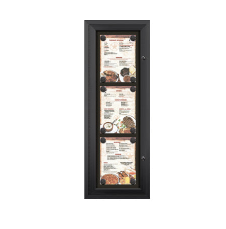 85x11 Magnetic Enclosed Outdoor Menu Display Case 8.5x11 Portrait Menu ...