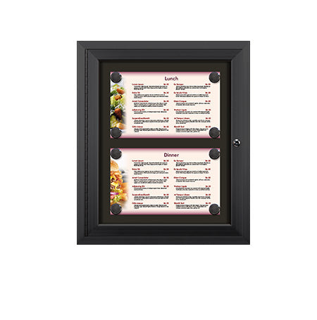 14x85 Magnetic Enclosed Outdoor Menu Display Case 14x8.5 Landscape Menu ...