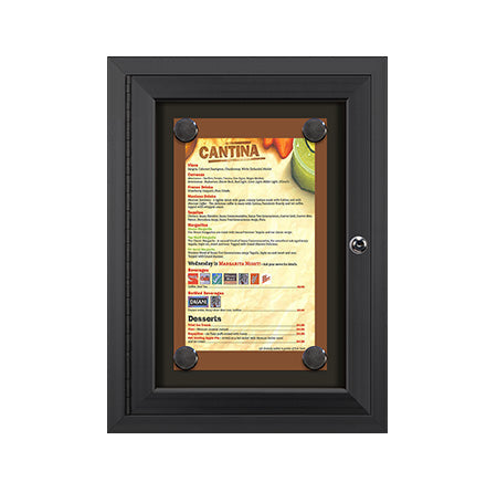 8.5x14 Magnetic Enclosed Outdoor Menu Display Case Portrait Size Menu ...