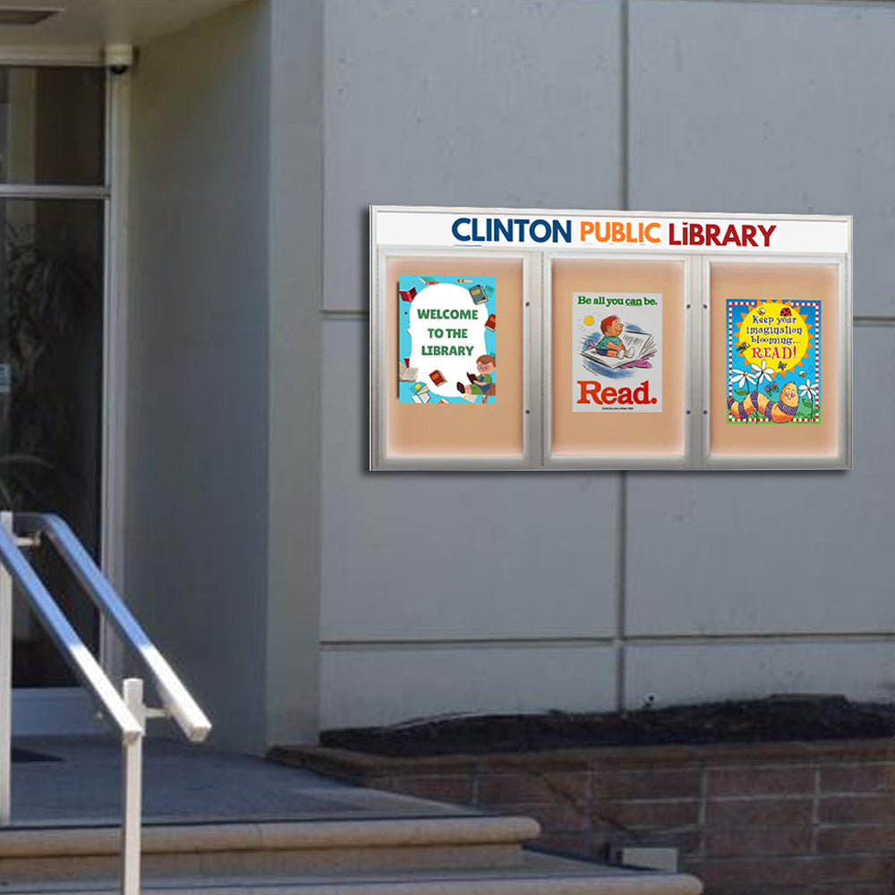 Extreme WeatherPlus™ Outdoor Poster Cases 2-3 Doors – OutdoorDisplayCases