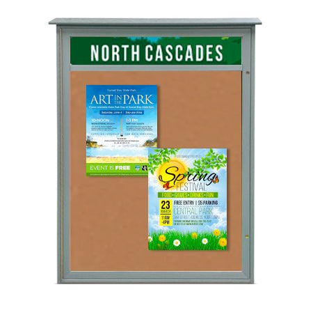 24x48 Outdoor Message Center with Header - Eco Friendly Recycled ...