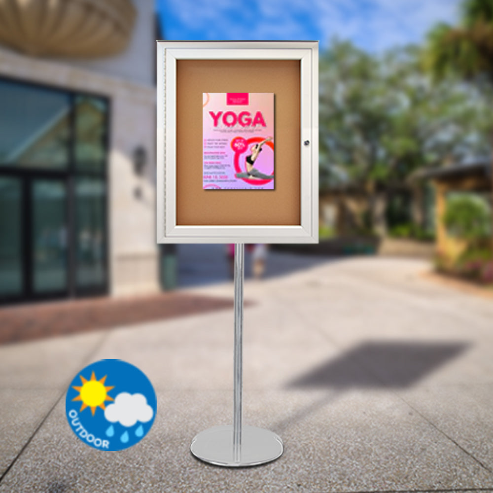 EXTREME WeatherPlus Enclosed Outdoor Bulletin Board Stands | 6 Sizes ...