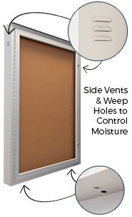 Extreme WeatherPlus Outdoor Enclosed Bulletin Boards Wall Display Case ...