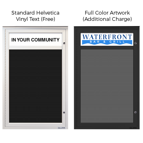Extreme WeatherPlus™ Outdoor Letter Board Display Cases + Header ...